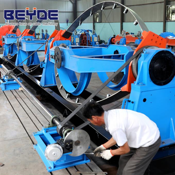 Bow Power Cable Machine , Wire Buncher Machine With Yaskawa Motor