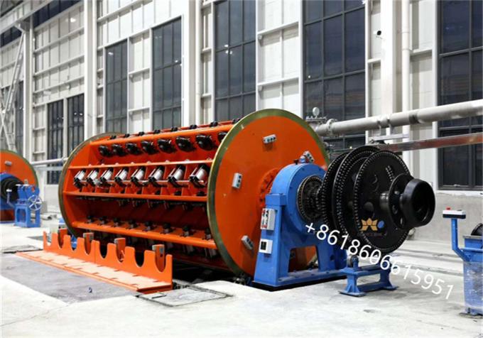 Rigid Type Flat Steel Wire Armoured Cable Machine 72 Bobbin