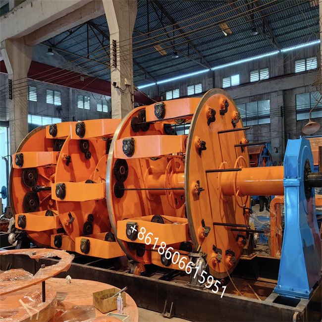 High Speed Plenatary Type Cable Stranding Machine Laying Up With Steel ...