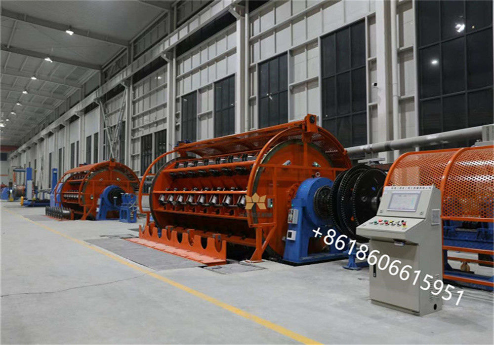 Rigid Type Flat Steel Wire Armoured Cable Machine 72 Bobbin
