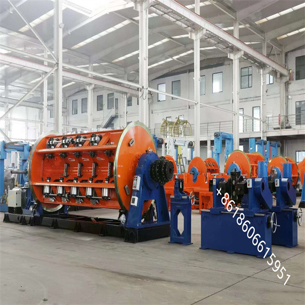 Electric Wire Cable Making Rigid Frame Strander With 500/61 Bobbins